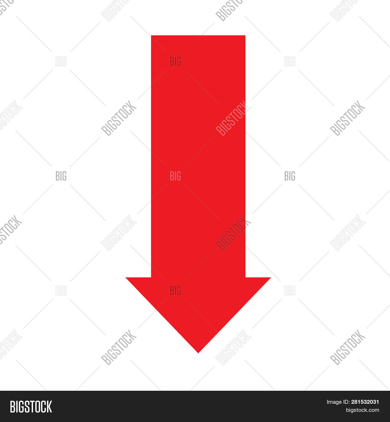 Arrow Down Icon On Image & Photo (Free Trial) | Bigstock