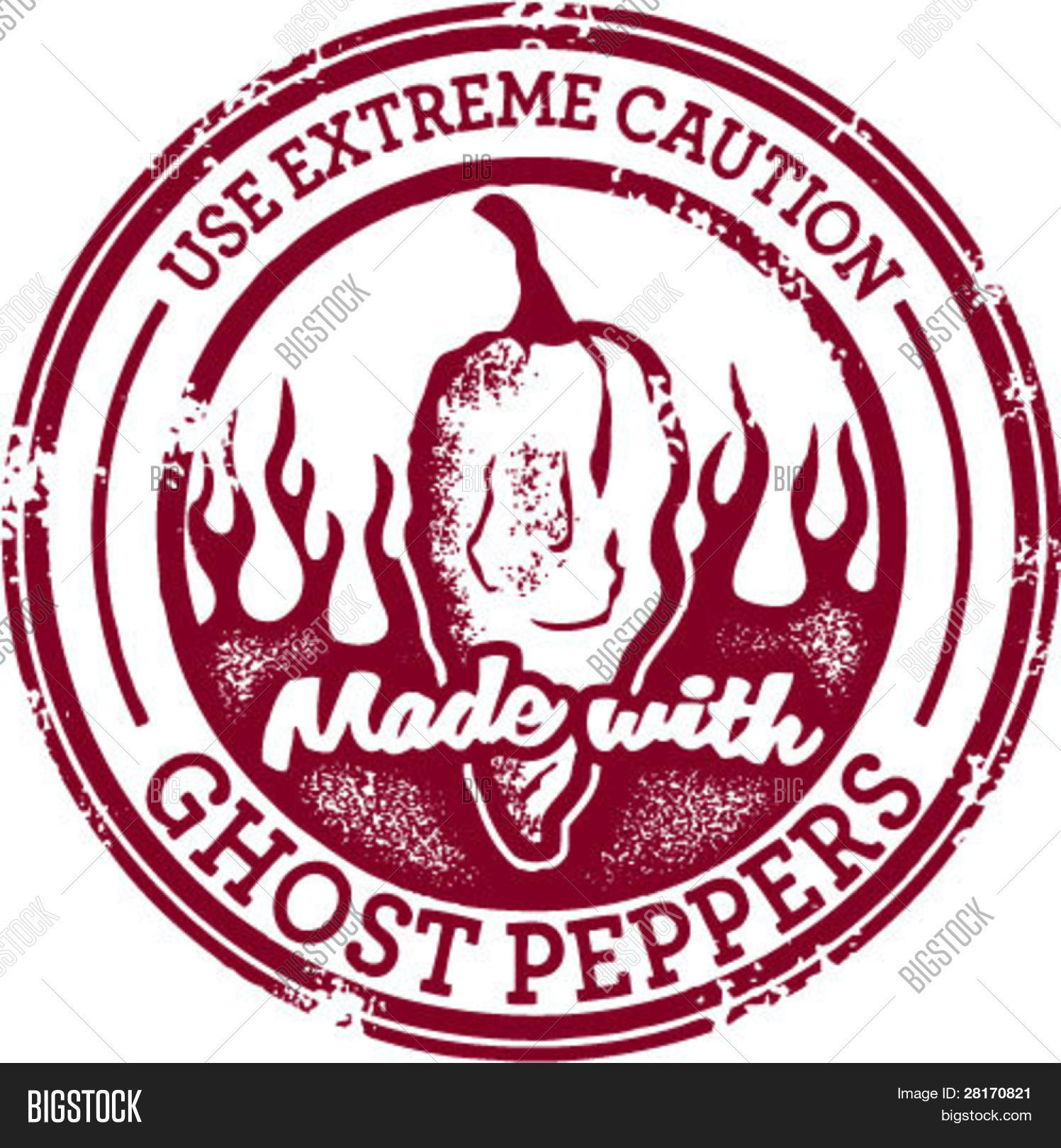 Ghost Pepper Stamp Vector & Photo (Free Trial) | Bigstock