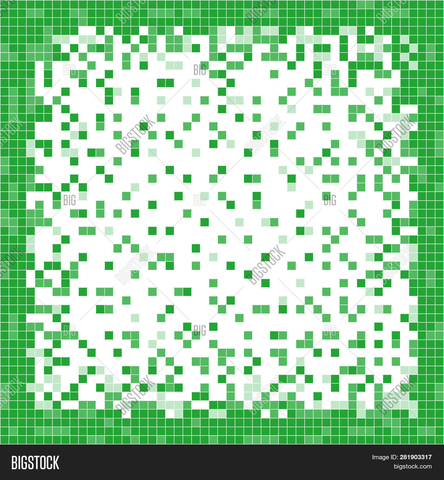 Green Abstract Pixel Vector & Photo (Free Trial) | Bigstock