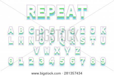 Font Repeat Design. Vector & Photo (Free Trial) | Bigstock
