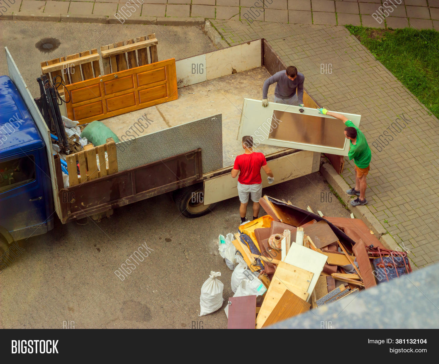 Workers Load Old Image & Photo (Free Trial) | Bigstock