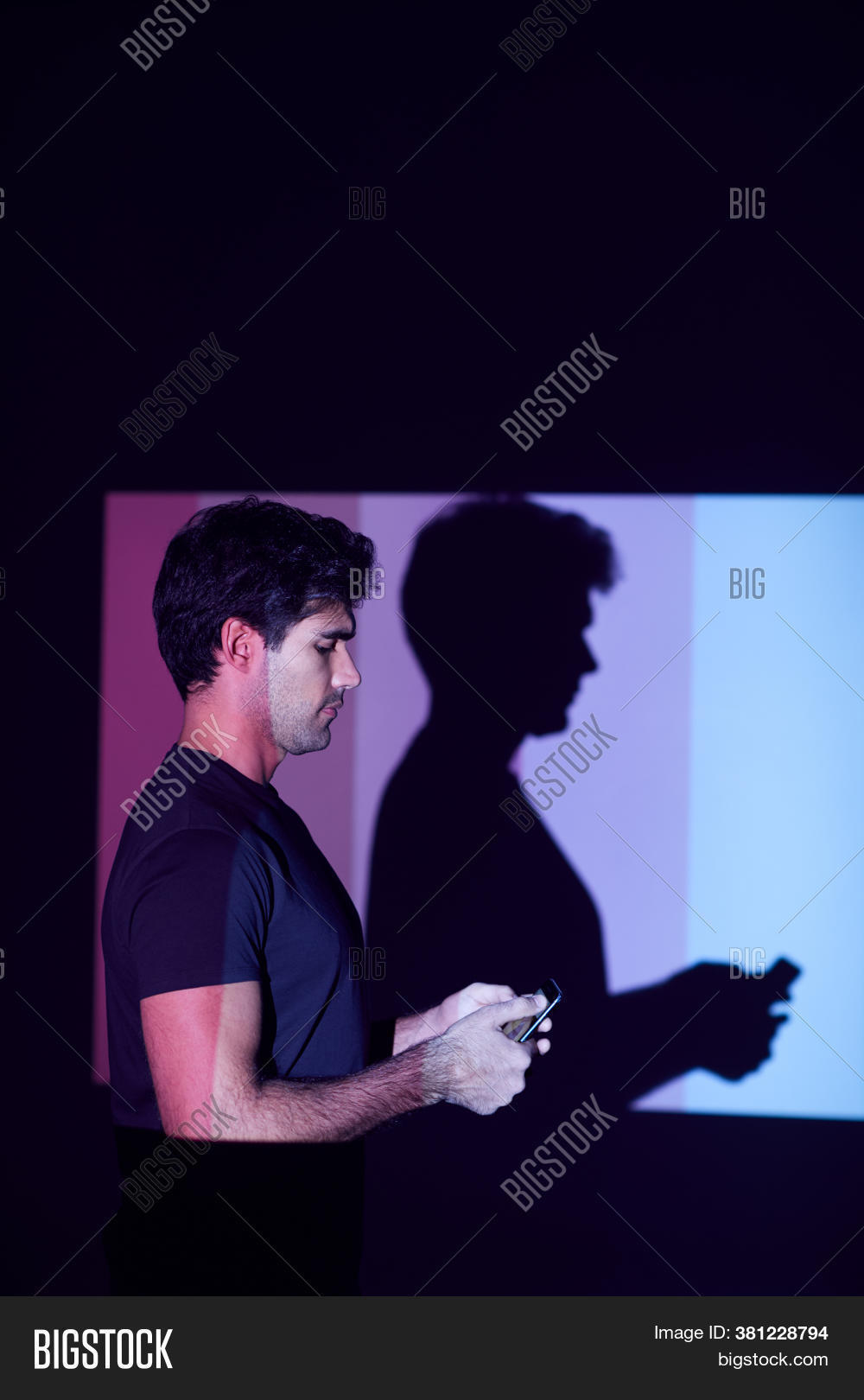 Studio Shot Man Using Image & Photo (Free Trial) | Bigstock