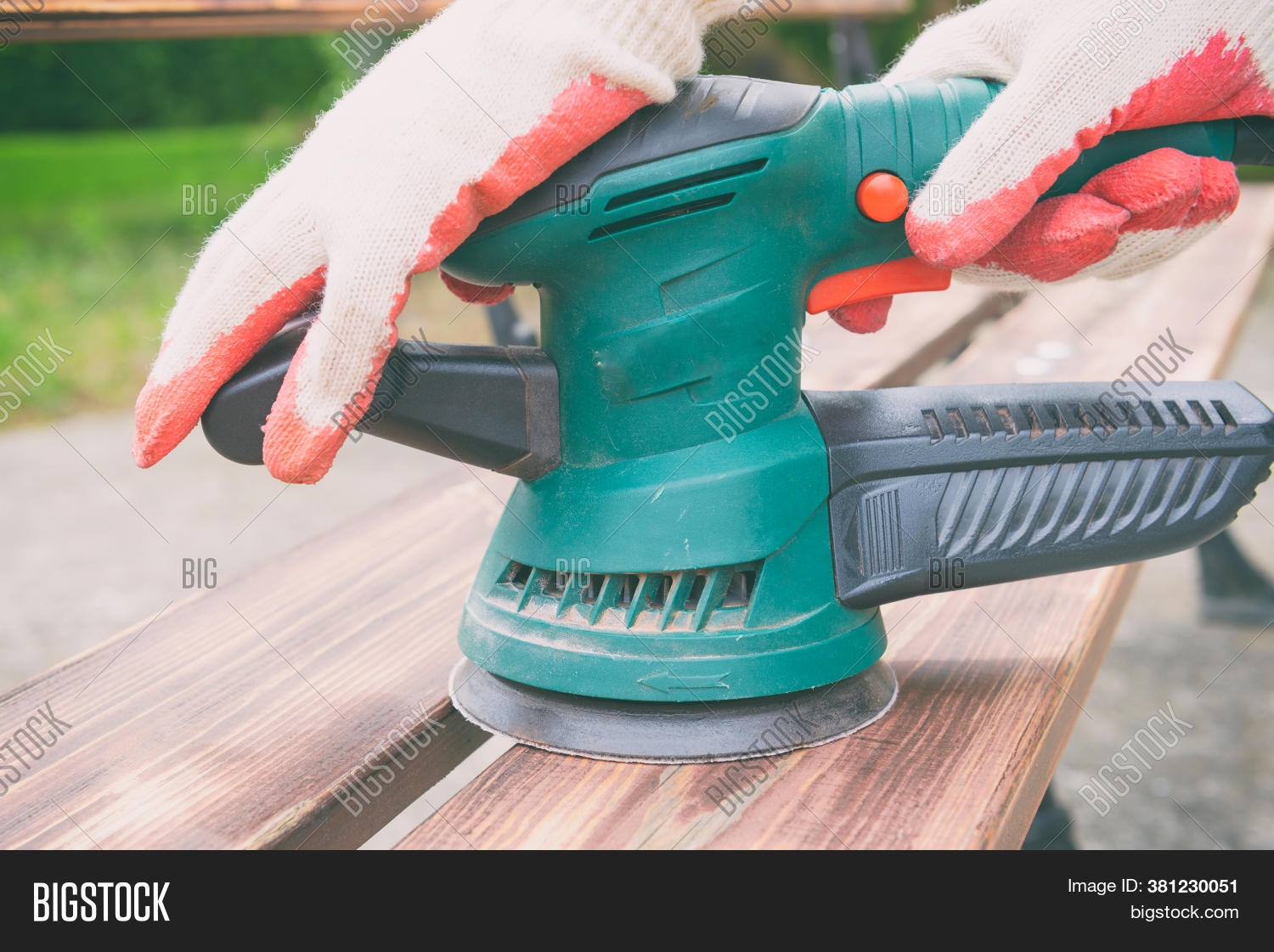 Man Sanding Wood Image & Photo (Free Trial) | Bigstock