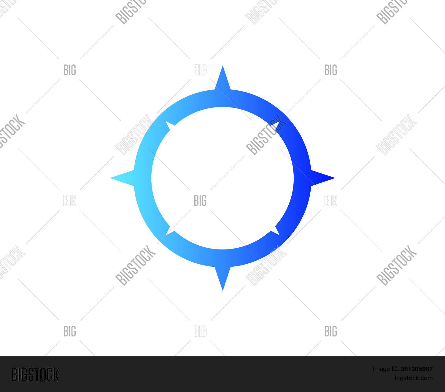 Compass Logo Icon Vector & Photo (Free Trial) | Bigstock