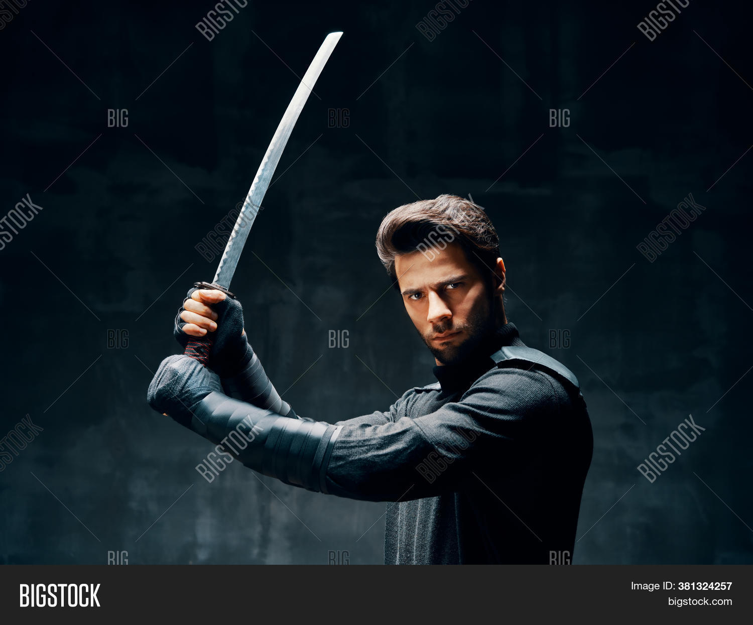 Warrior Man Posing Image & Photo (Free Trial) | Bigstock