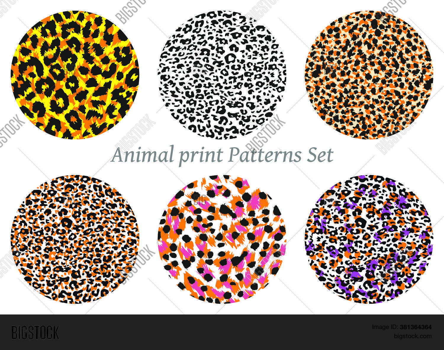 Set Animal Print Vector & Photo (Free Trial) | Bigstock