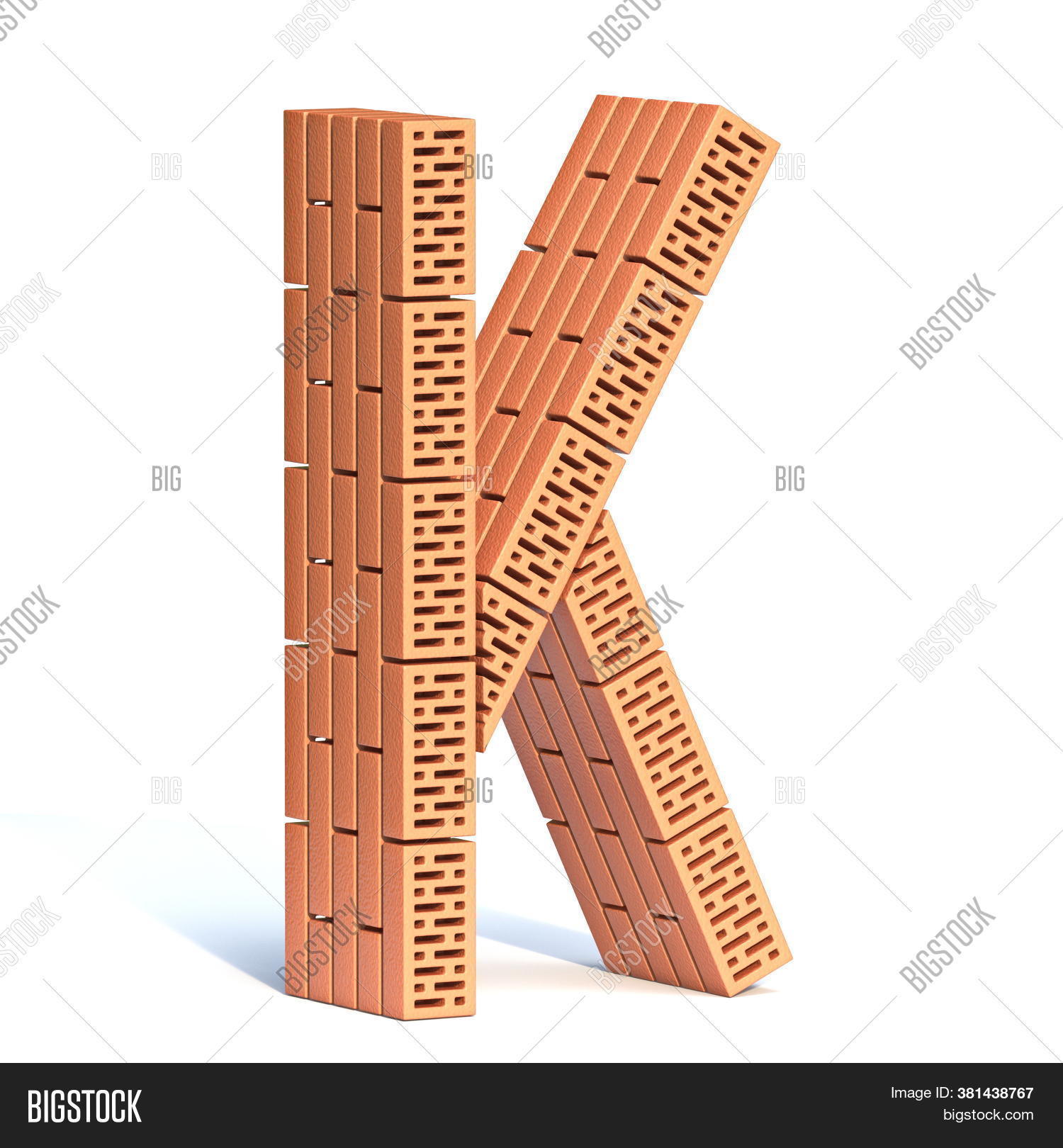 Brick Wall Font Letter Image & Photo (Free Trial) | Bigstock