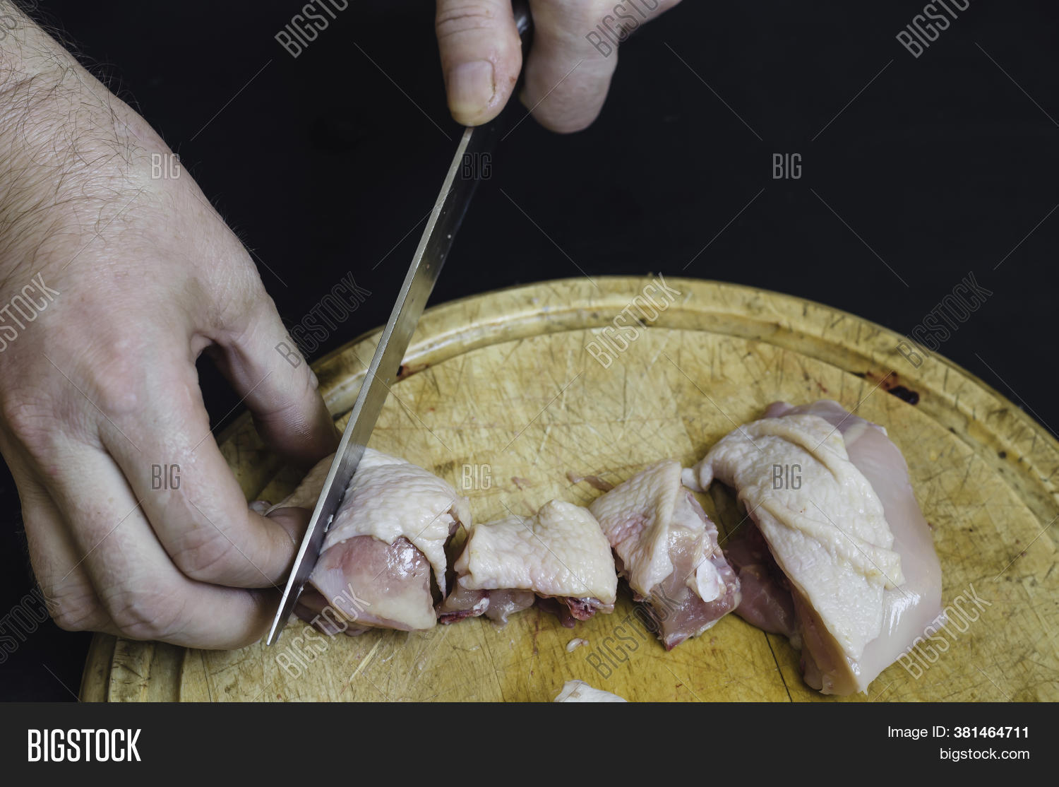 Man Stabbing Chicken Image & Photo (Free Trial) | Bigstock