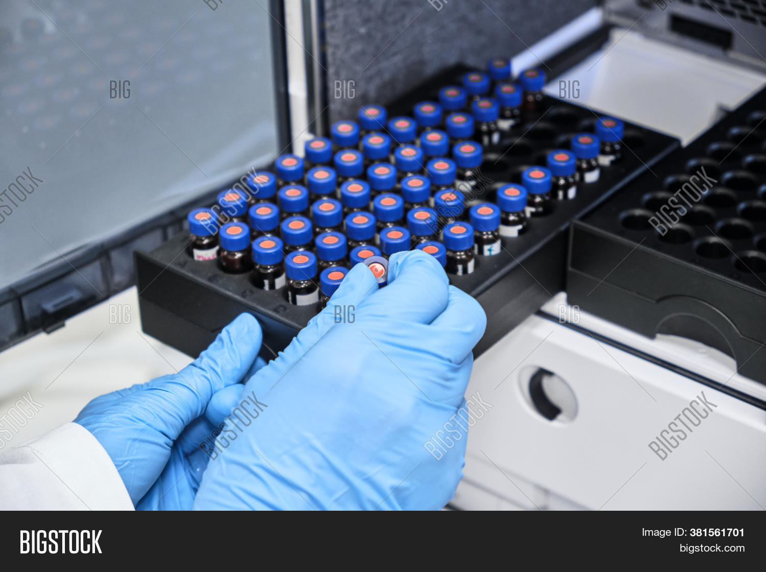 Chemist Putting Vial Image & Photo (Free Trial) | Bigstock