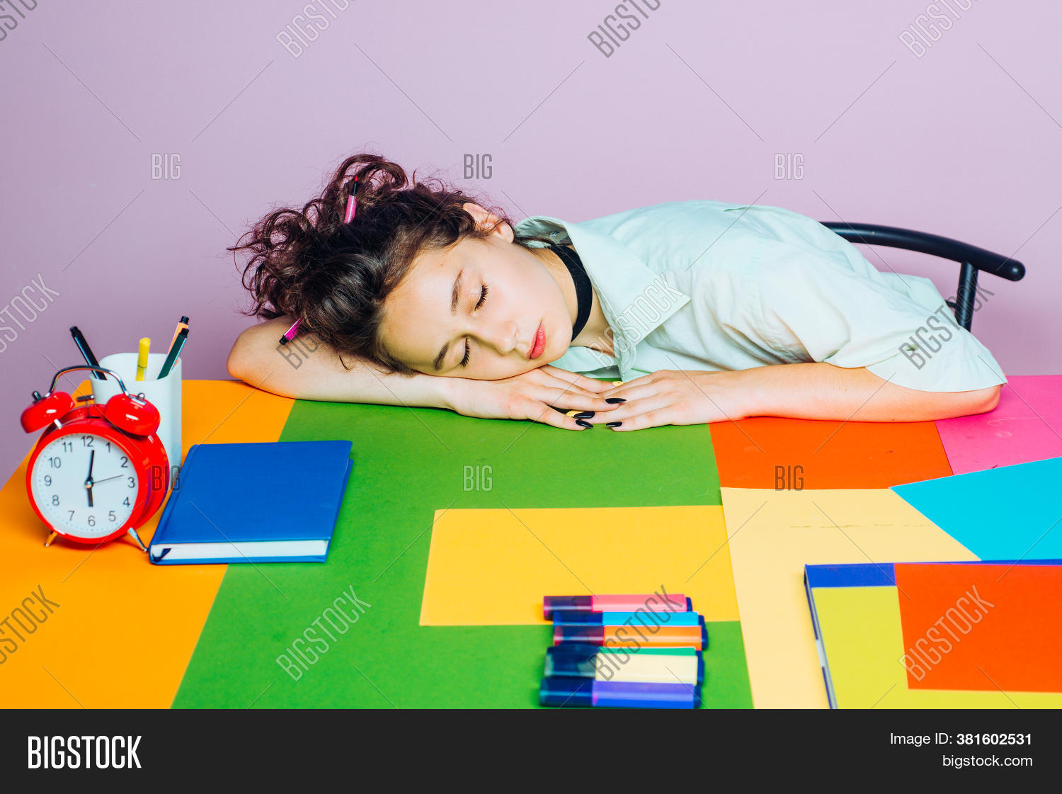 Bored Student Sleeping Image & Photo (Free Trial) | Bigstock