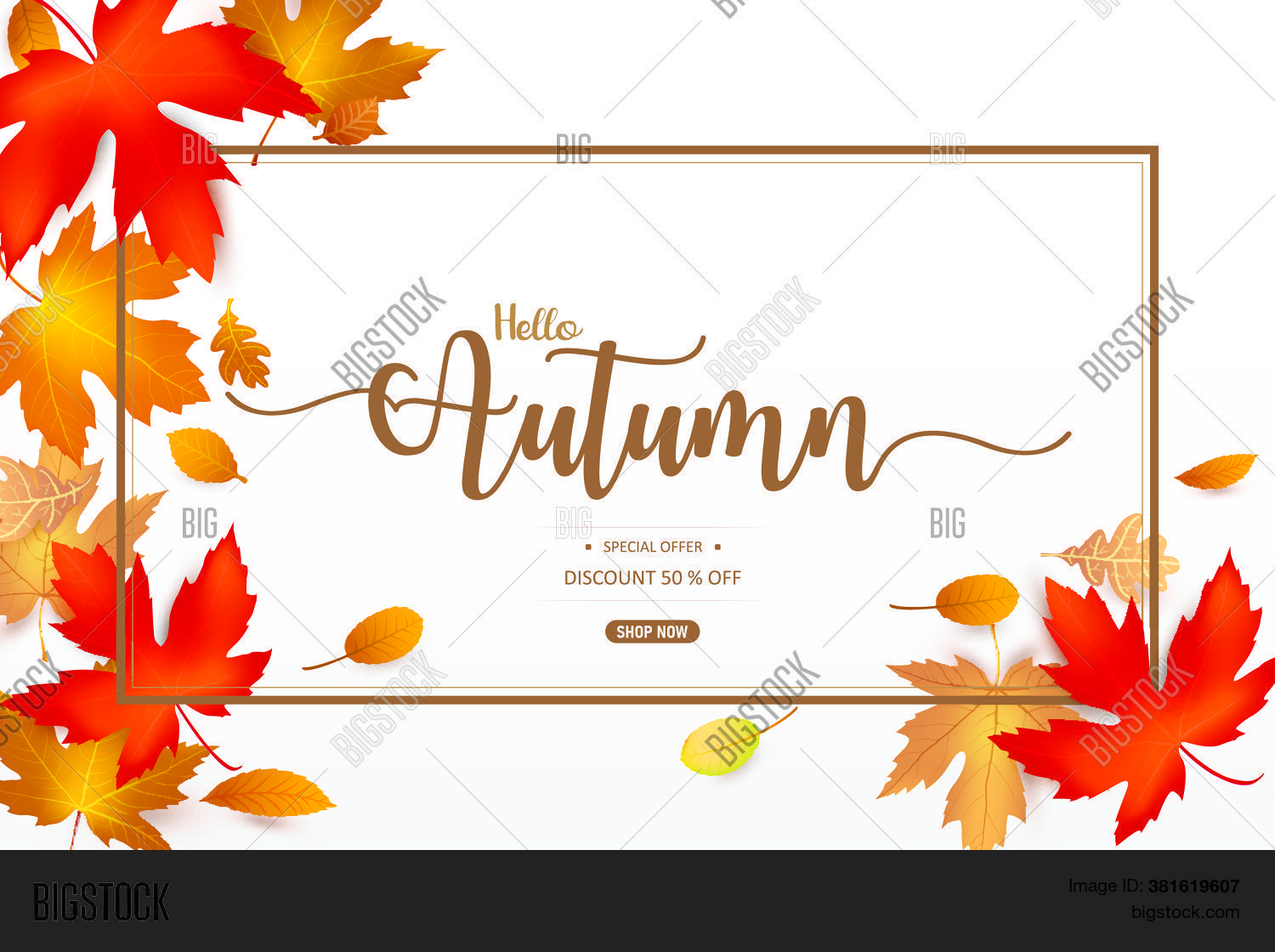 Hello Autumn Word Vector & Photo (Free Trial) | Bigstock
