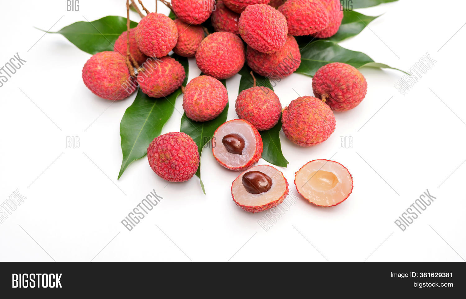Fresh Red Litchi On Image & Photo (Free Trial) | Bigstock