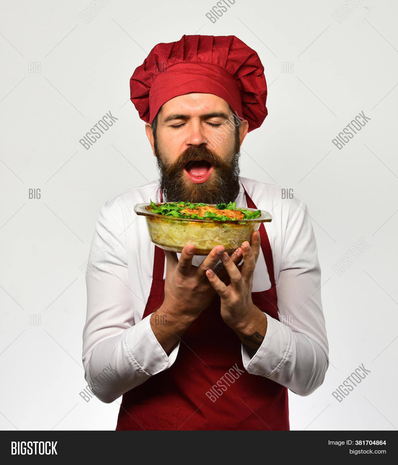 Chef Holds Bowl Potato Image & Photo (Free Trial) | Bigstock