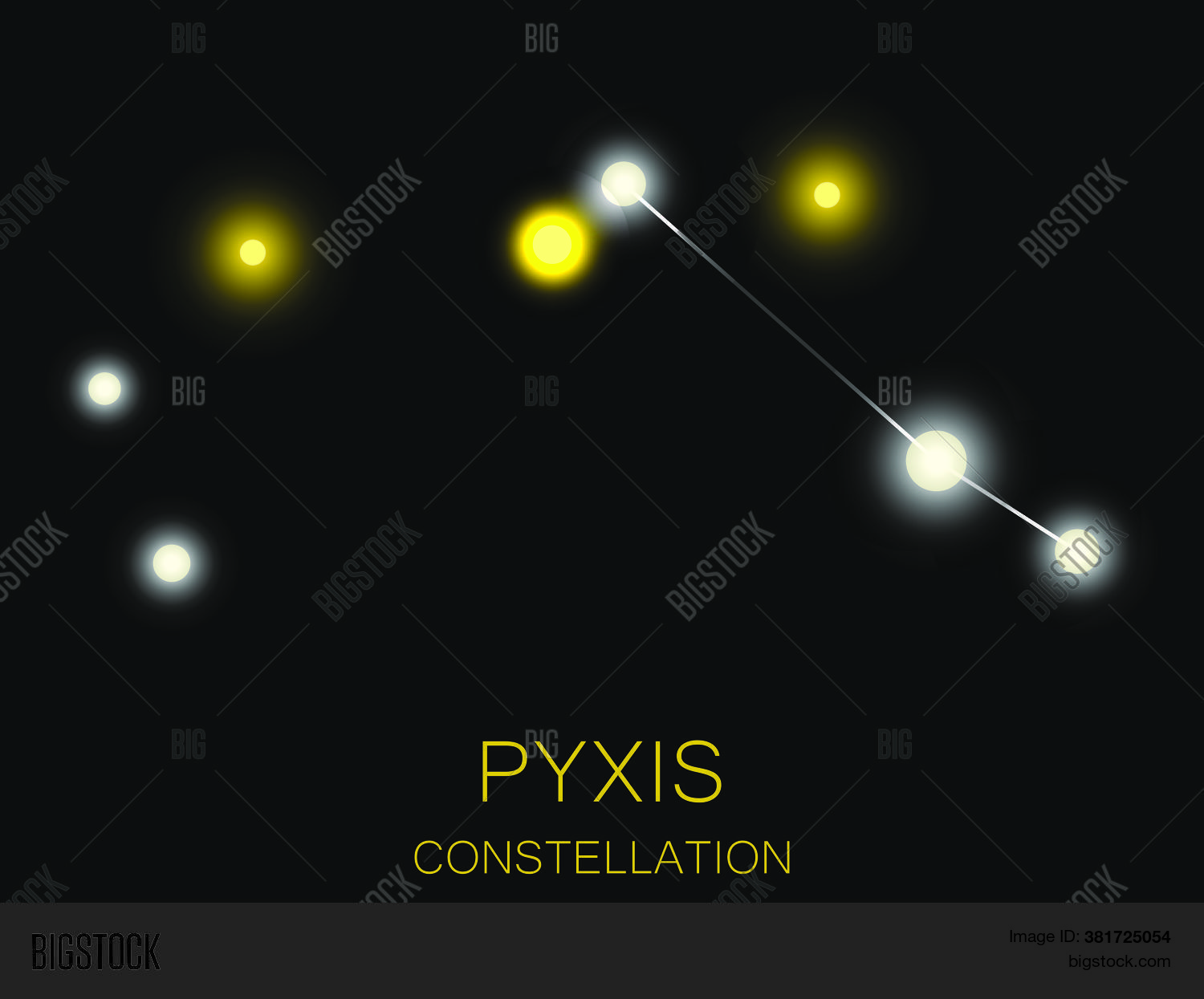 Pyxis Constellation. Vector & Photo (Free Trial) | Bigstock
