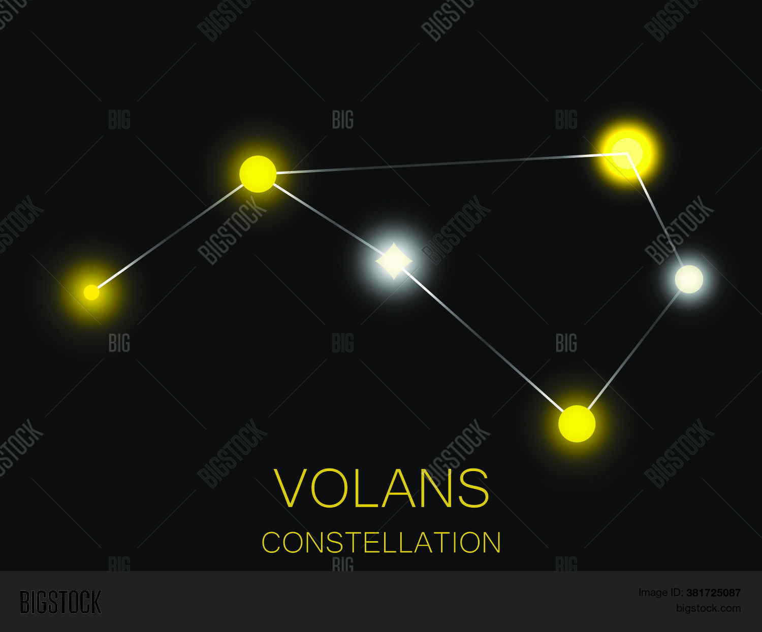 Volans Constellation Vector & Photo (Free Trial) | Bigstock