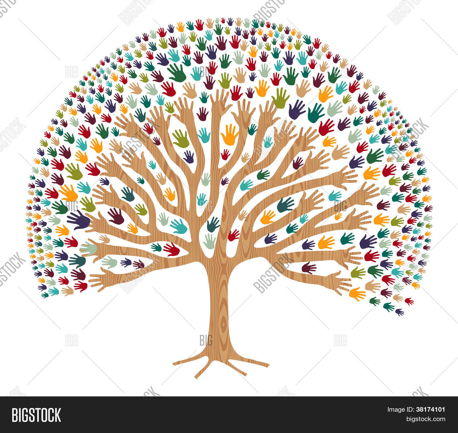 Vector y foto Manos De árbol (prueba gratis) | Bigstock