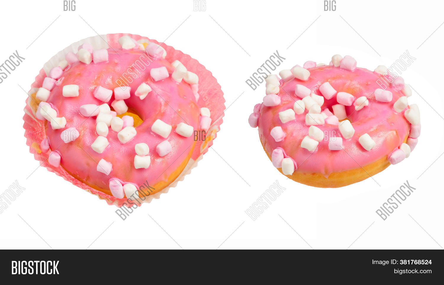 Pink Donut Marshmallow Image & Photo (Free Trial) | Bigstock