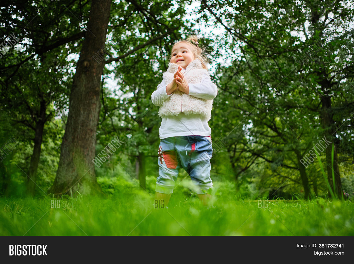 Toddler Walks Summer Image & Photo (Free Trial) | Bigstock