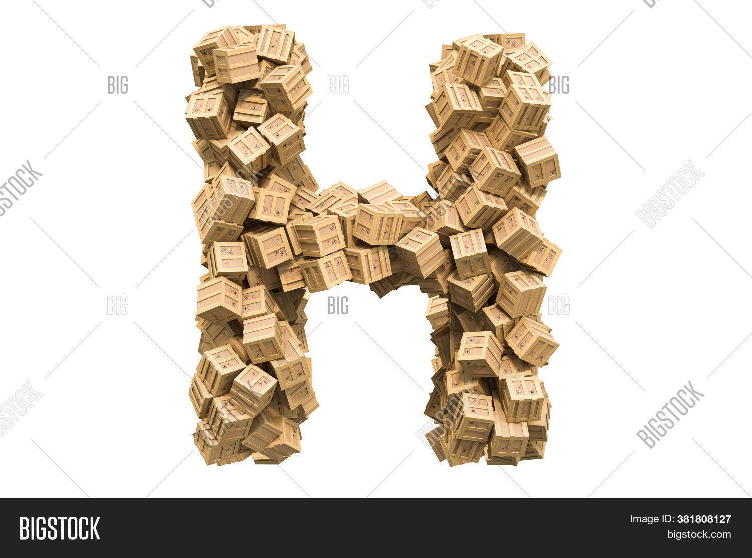 Letter H Wooden Boxes Image & Photo (Free Trial) | Bigstock