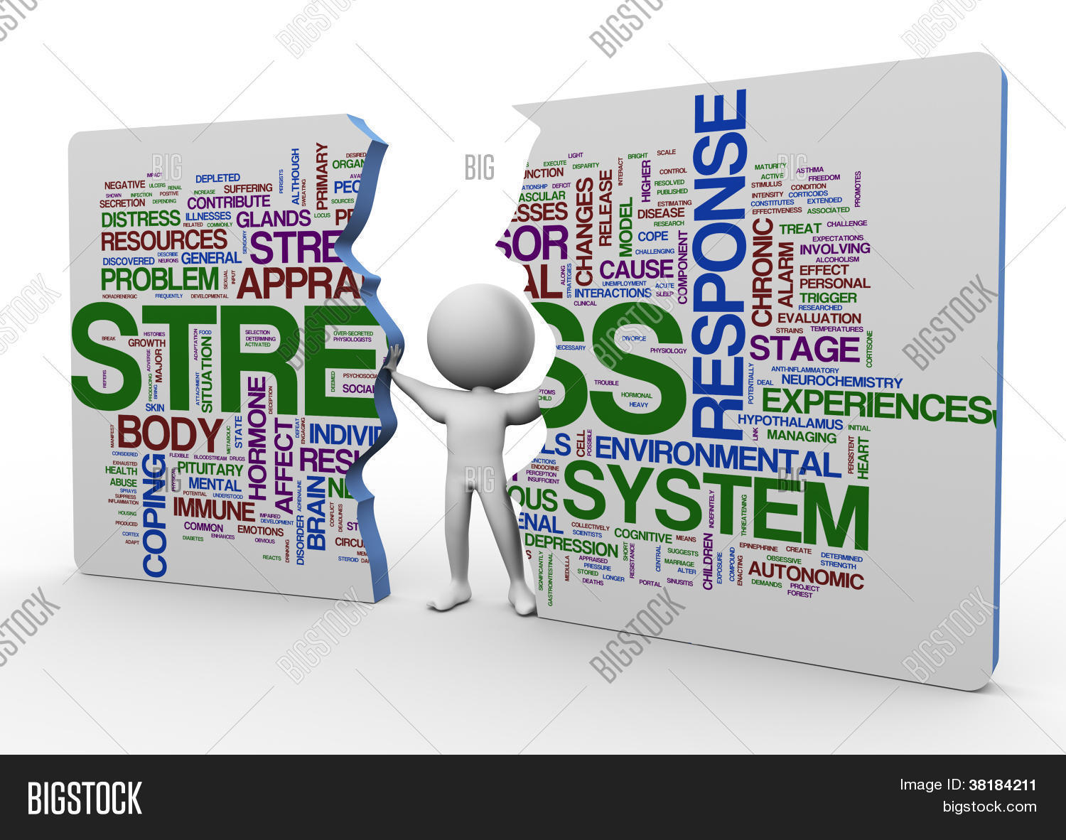 3D Man Stress Image & Photo (Free Trial) | Bigstock