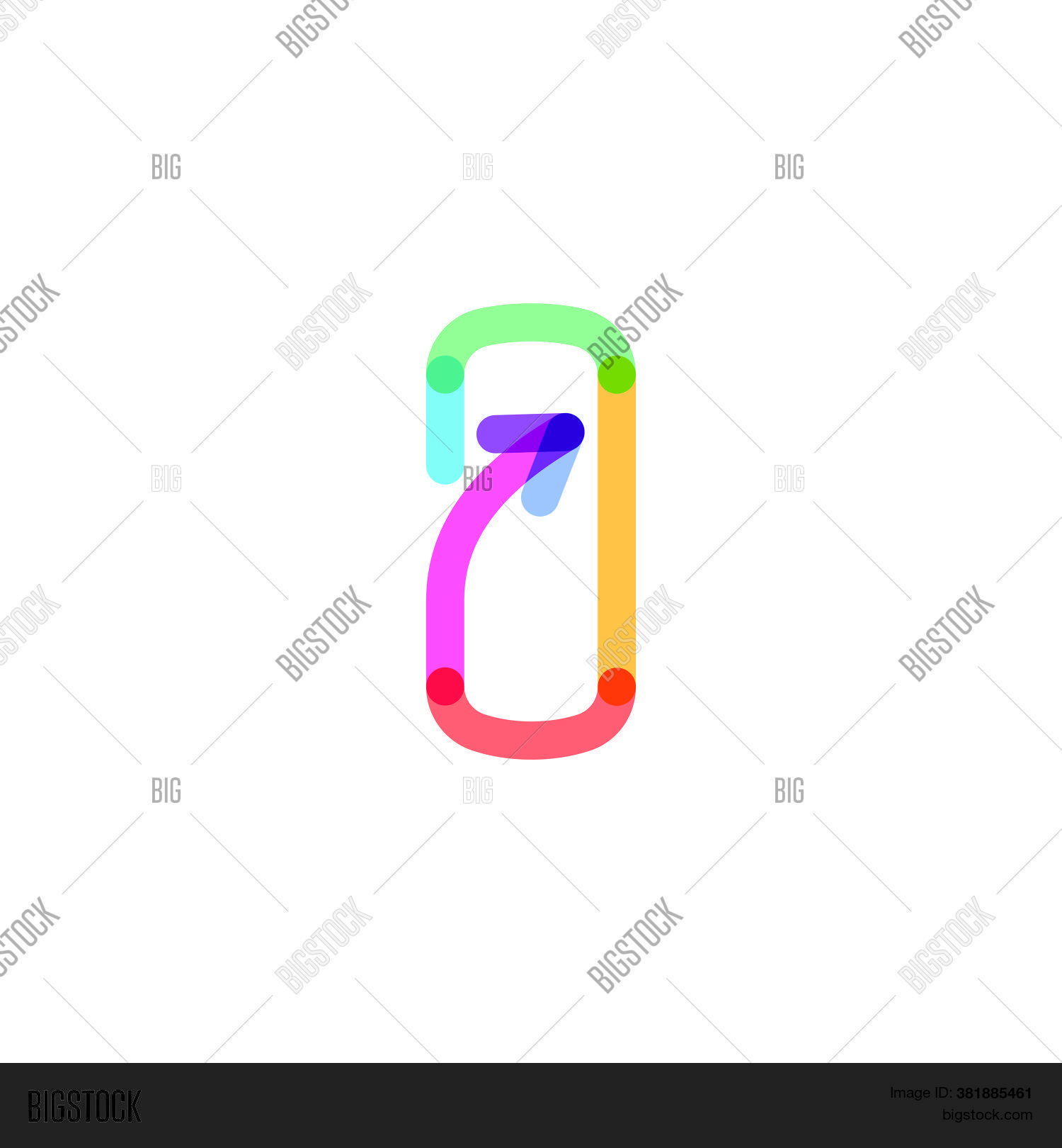 Letter Line Logo Made Vector & Photo (Free Trial) | Bigstock