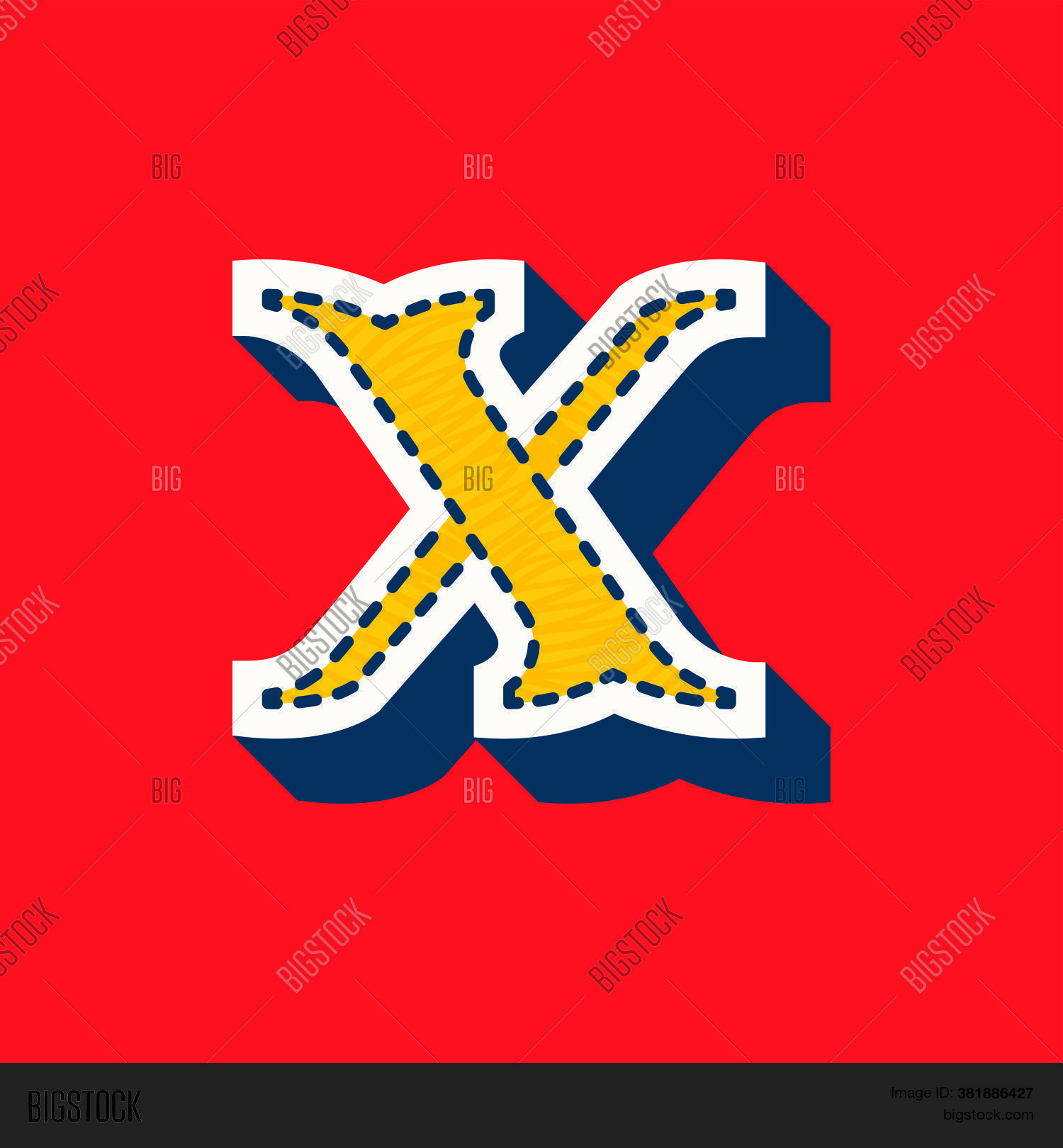 X Letter Sports Team Vector & Photo (Free Trial) | Bigstock
