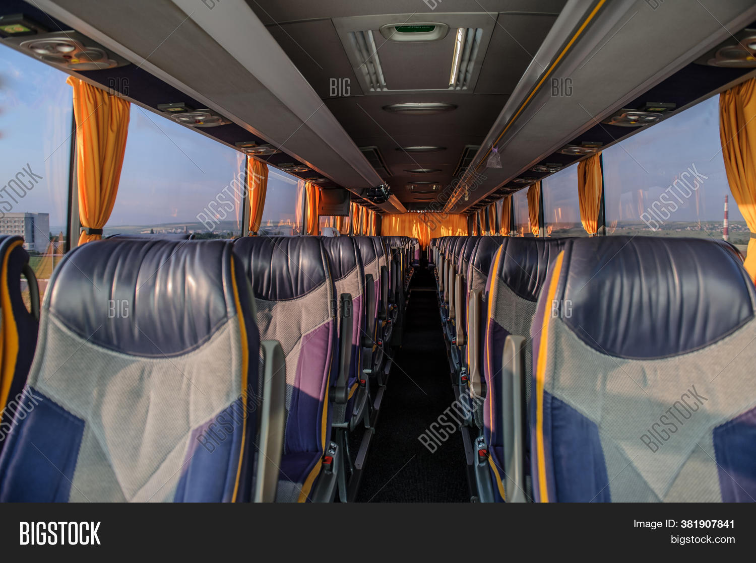 Row Seats Bus. Front Image & Photo (Free Trial) | Bigstock