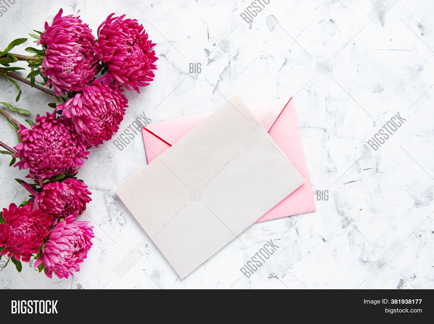 Pink Envelope Flowers Image & Photo (Free Trial) | Bigstock