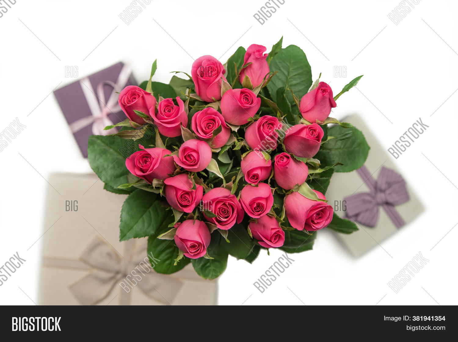 Bouquet Pink Roses Image & Photo (Free Trial) | Bigstock