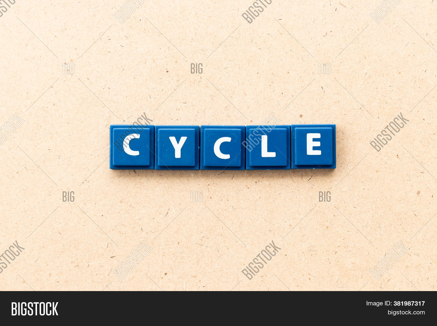 Tile Letter Word Cycle Image & Photo (Free Trial) | Bigstock
