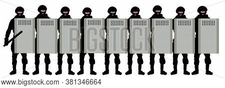 Riot Squad Crowd Vector & Photo (Free Trial) | Bigstock