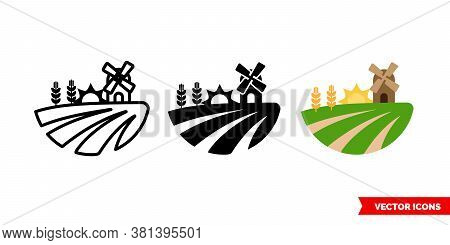 Field Icon 3 Types Vector & Photo (Free Trial) | Bigstock