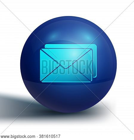 Blue Envelope Icon Vector & Photo (Free Trial) | Bigstock