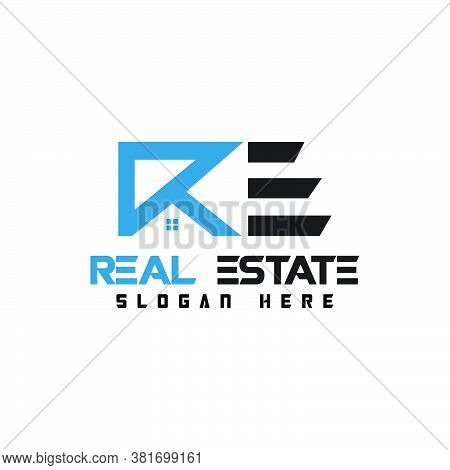 Initials R E Logo Vector & Photo (Free Trial) | Bigstock