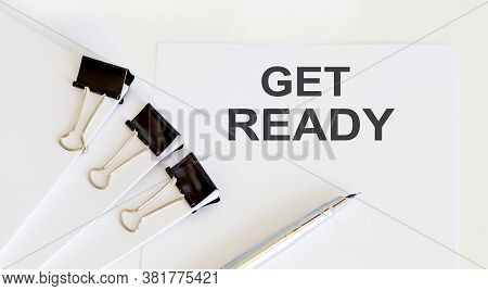 Get Ready Written On Image & Photo (Free Trial) | Bigstock
