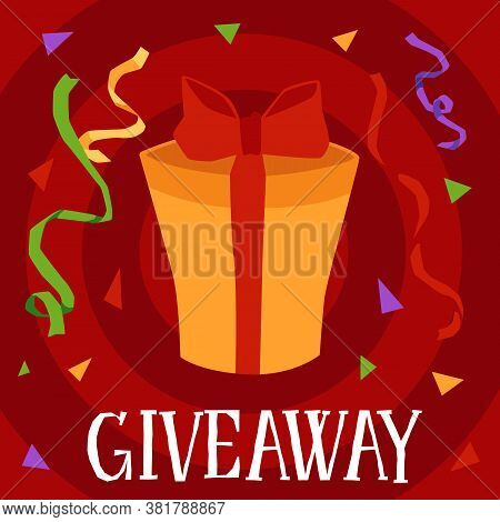 Giveaway Gift Poster Vector & Photo (Free Trial) | Bigstock
