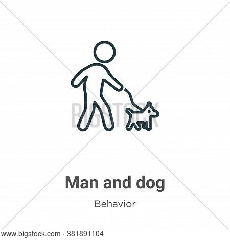 Man Dog Icon Isolated Vector & Photo (Free Trial) | Bigstock