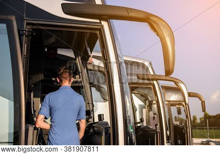 Driver Staying Front Image & Photo (Free Trial) | Bigstock