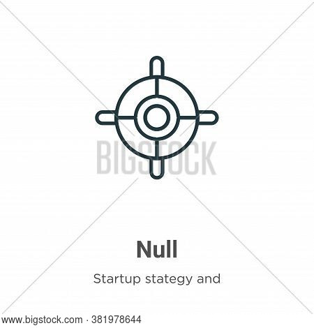 Null Icon Isolated On Vector & Photo (Free Trial) | Bigstock
