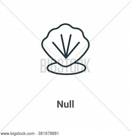 Null Icon Isolated On Vector & Photo (Free Trial) | Bigstock