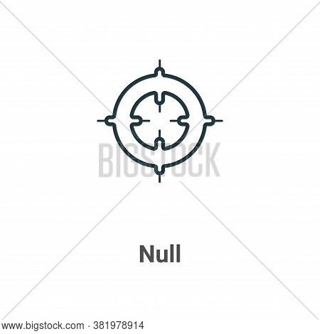 Null Icon Isolated On Vector & Photo (Free Trial) | Bigstock