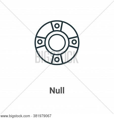 Null Icon Isolated On Vector & Photo (Free Trial) | Bigstock