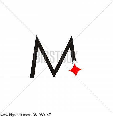 Letter M Star Simple Vector & Photo (Free Trial) | Bigstock