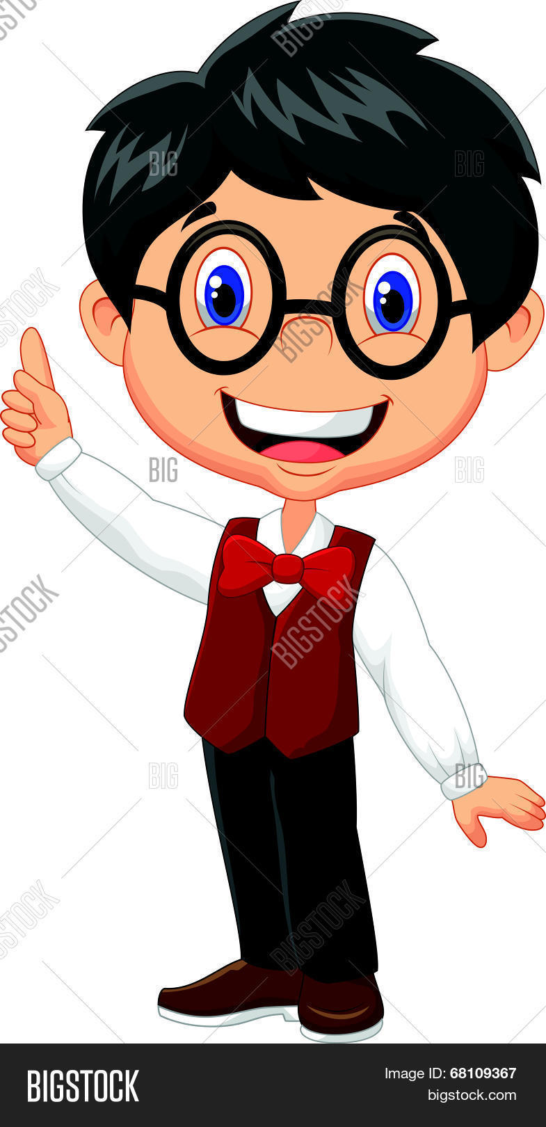 Cartoon Boy Pointing Vector & Photo (Free Trial) | Bigstock