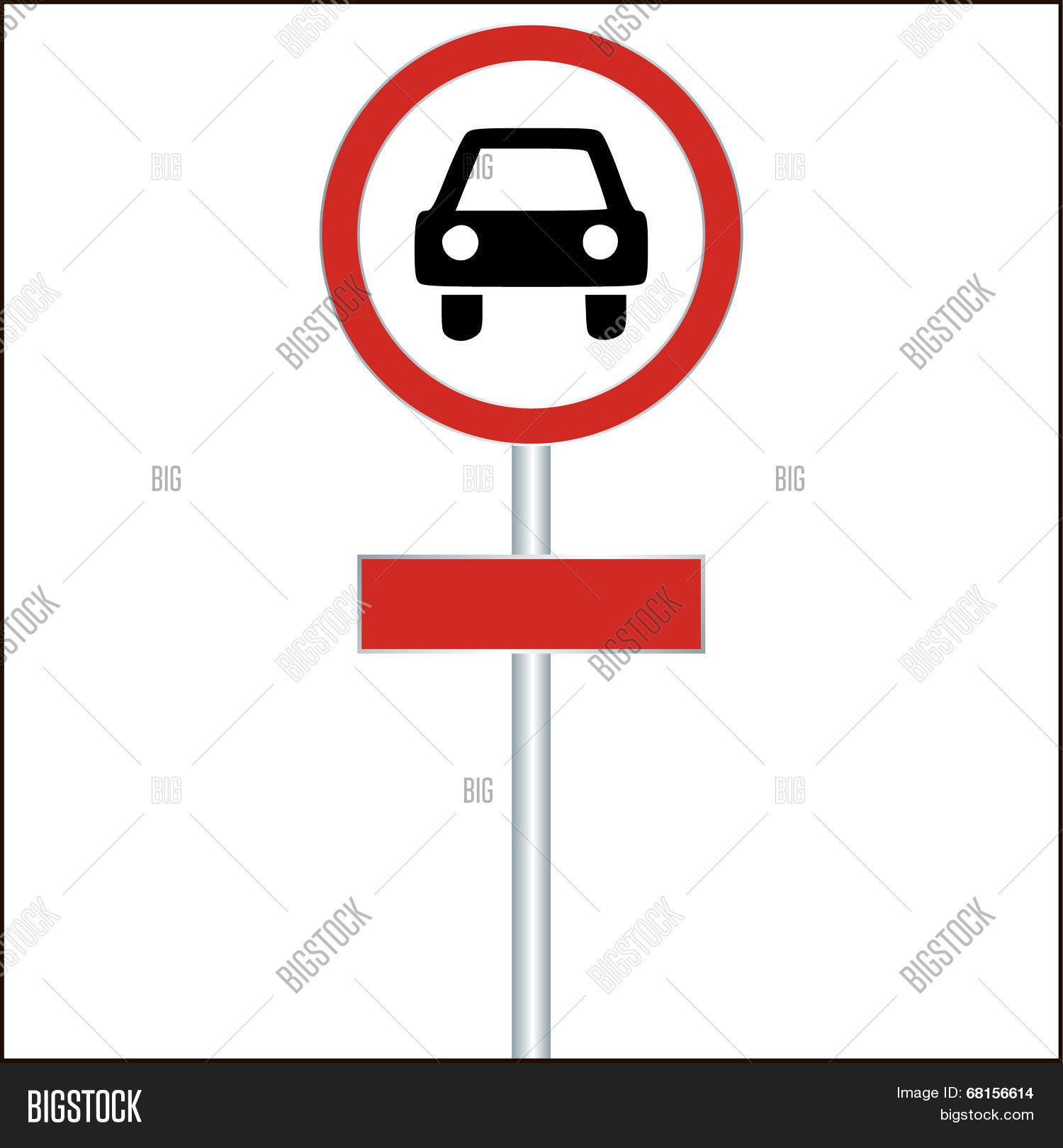 Red Sign Car - Vector Vector & Photo (Free Trial) | Bigstock