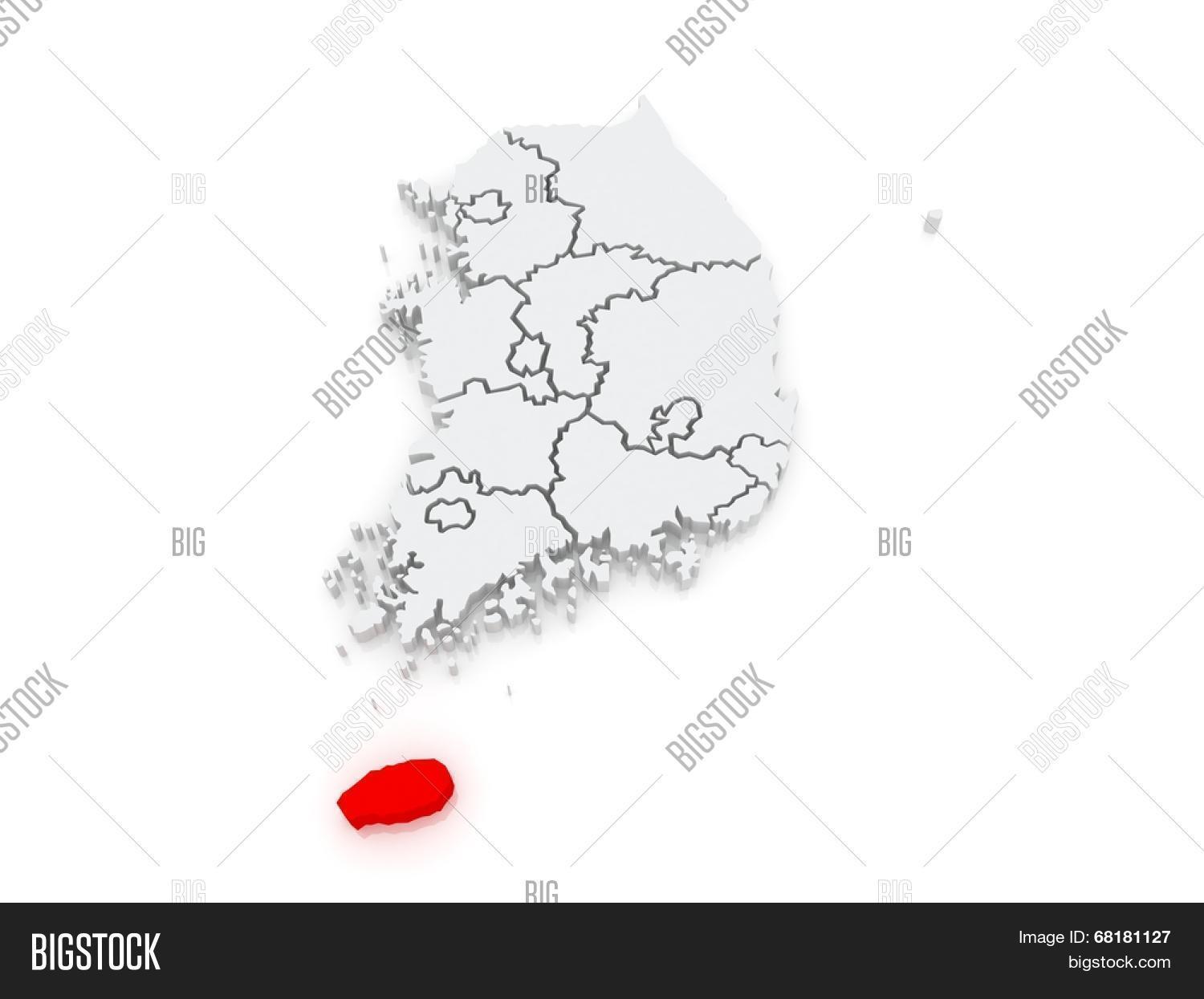 Map Jeju. South Korea Image & Photo (Free Trial) | Bigstock