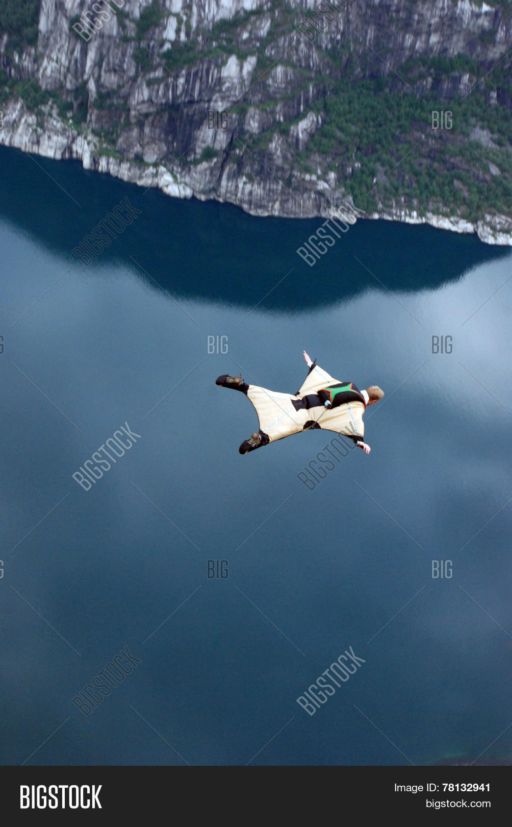 BASE Jump Off Cliff Image & Photo (Free Trial) | Bigstock