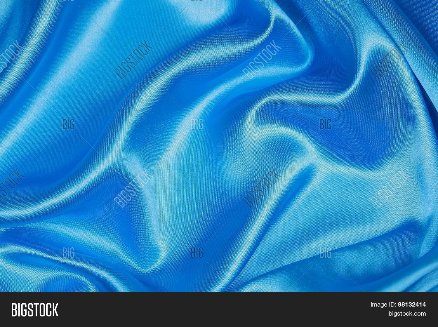 Blue Silk Cloth Wavy Image & Photo (Free Trial) | Bigstock