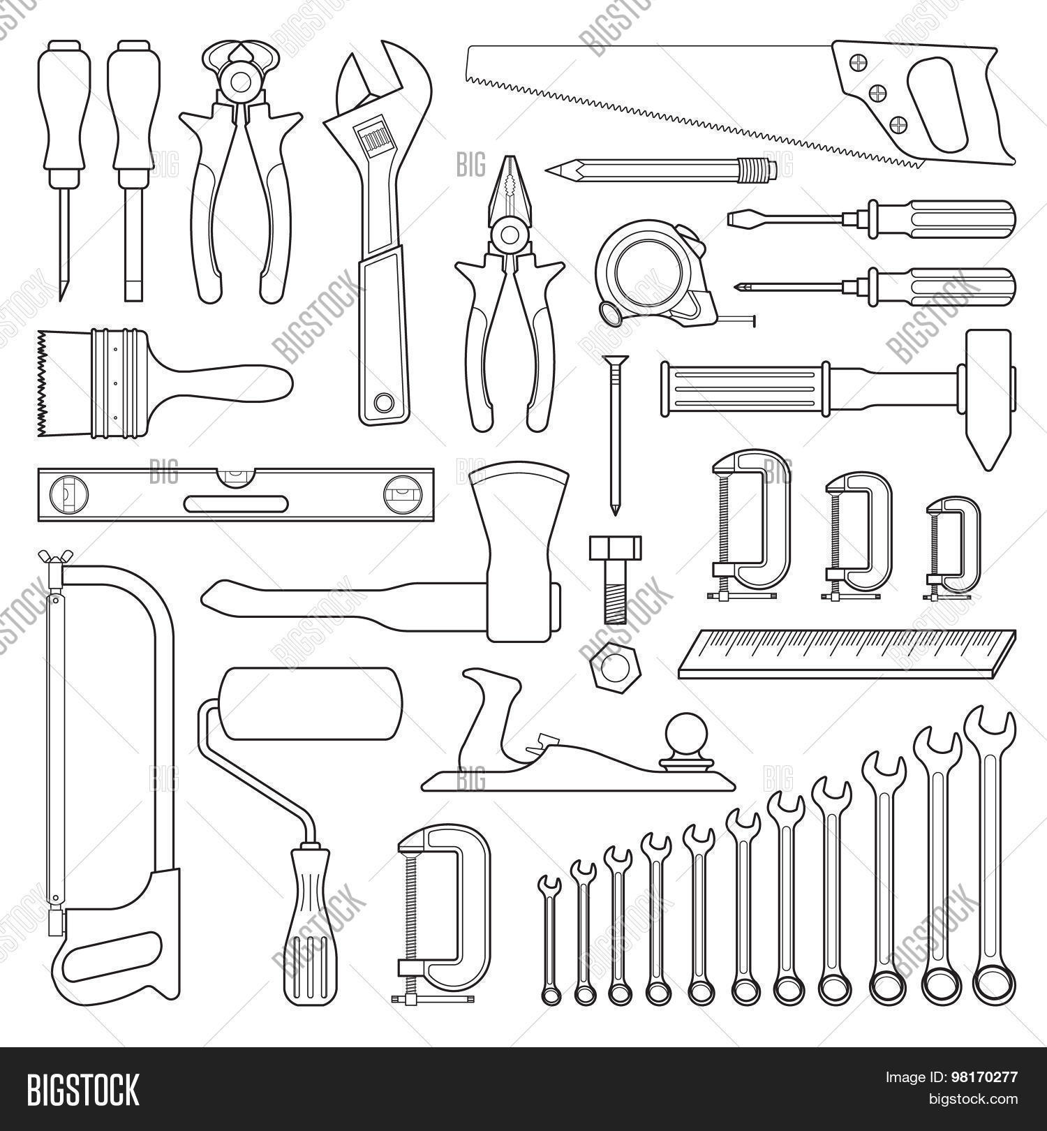 Set Tools Repair Vector & Photo (Free Trial) | Bigstock