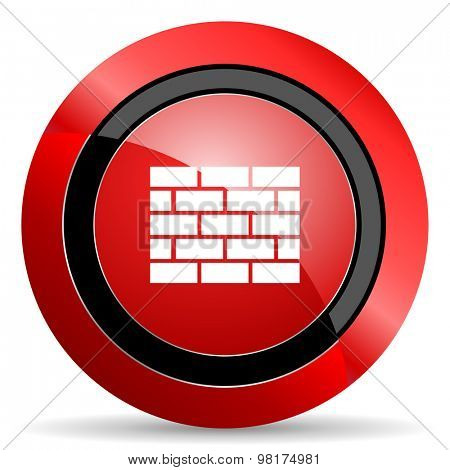 Firewall Red Glossy Image & Photo (Free Trial) | Bigstock